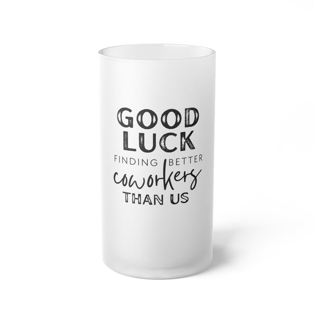 Retirement Frosted Beer Mug. Farewell Coworkers, Boss, Friends ...
