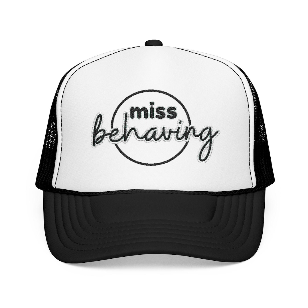 Miss Behaving Trucker Hat | Bachelorette Party Hat. Wedding Party Gift ...