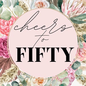 50 and Fabulous. Any Customizable Age. Birthday Sign. Birthday Decor ...