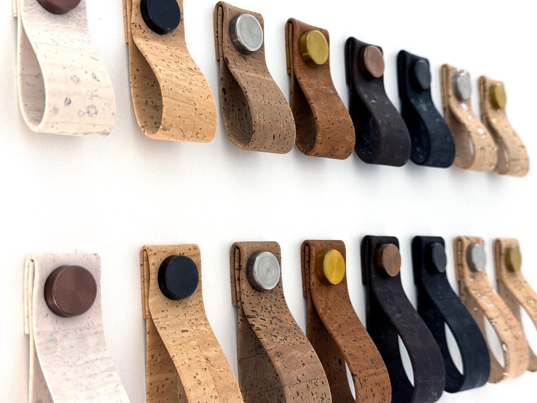 Real Cork Handles - Leather Alternative Handles - Vegan Leather Handles ...
