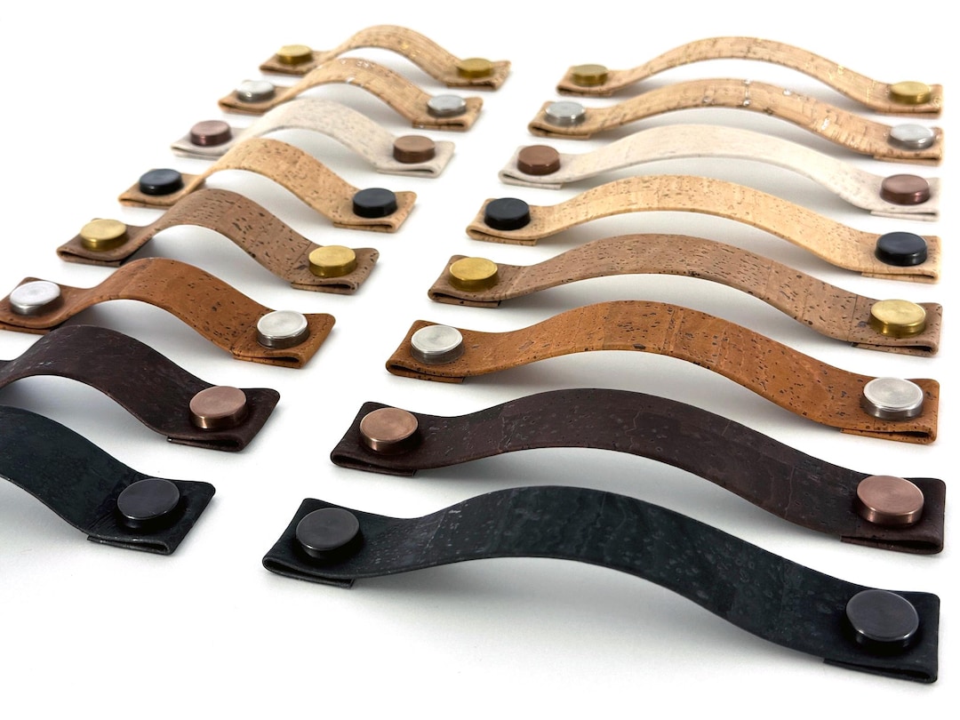 Real Cork Handles - Leather Alternative Handles - Vegan Leather Handles ...