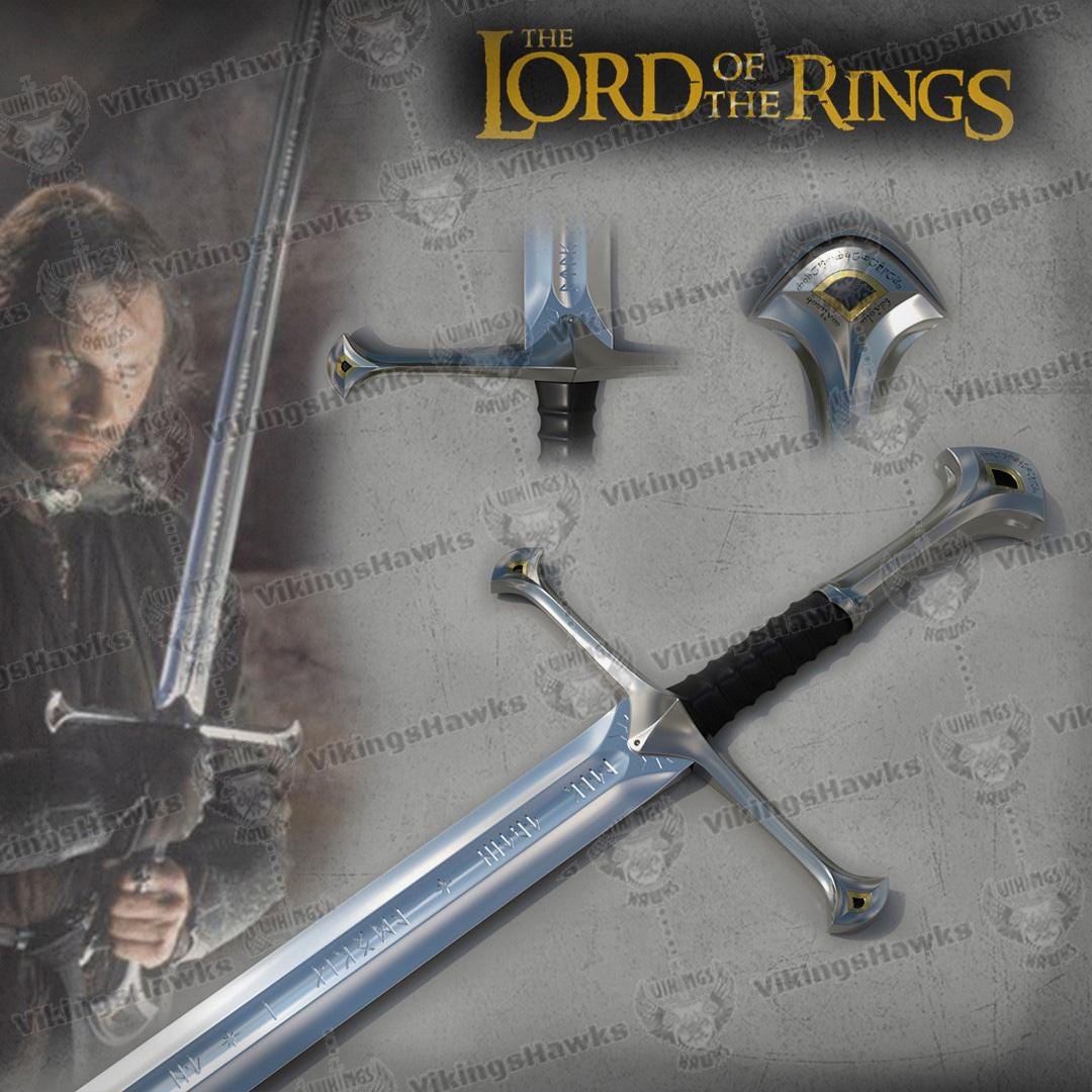 ANDURIL Sword of Strider, Custom Engraved Sword, LOTR Sword, Lord of ...
