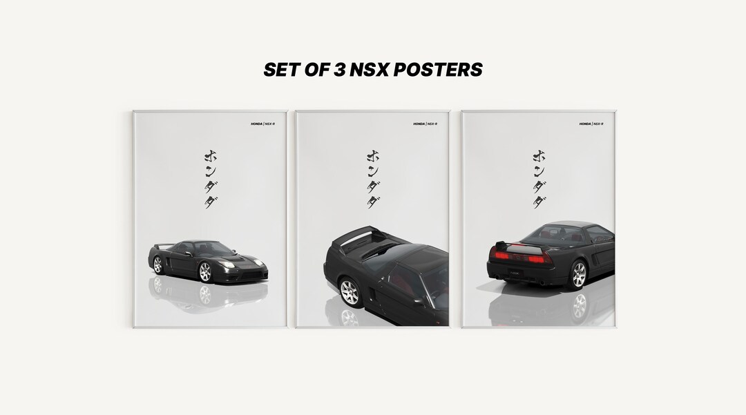 HONDA NSX Japanese Car Poster, Cars Print, Honda Car Poster, Retro Car ...