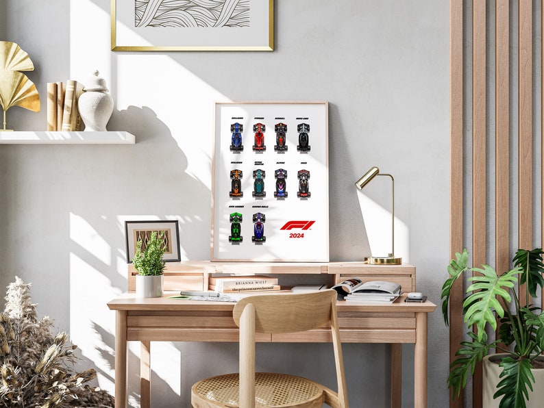 F1 Poster, Ferrari F1 Car Poster, Formula 1 Poster, F1 Cars Print ...