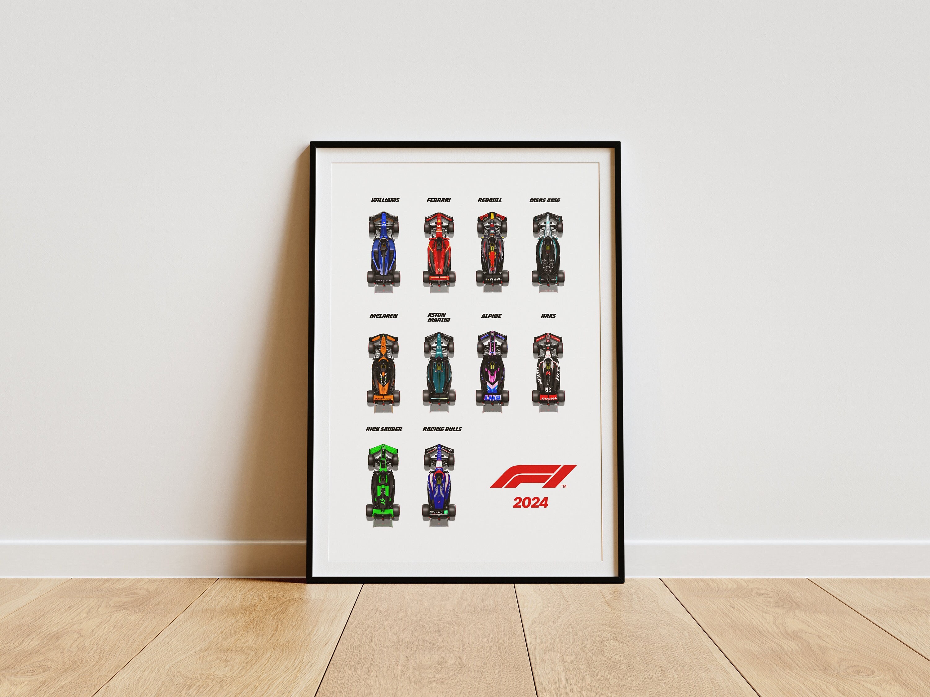 F1 Poster, Ferrari F1 Car Poster, Formula 1 Poster, F1 Cars Print ...