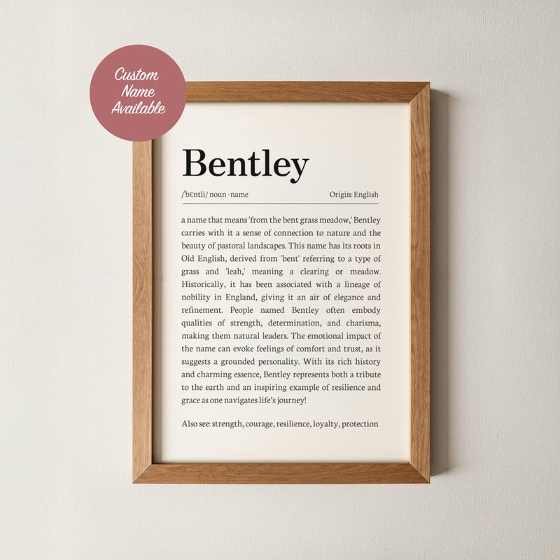 Bentley Sign - Etsy