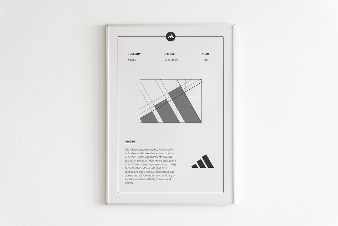 Adidas Blueprint Poster, Sneaker Poster, Sneaker Printable Wall Art ...