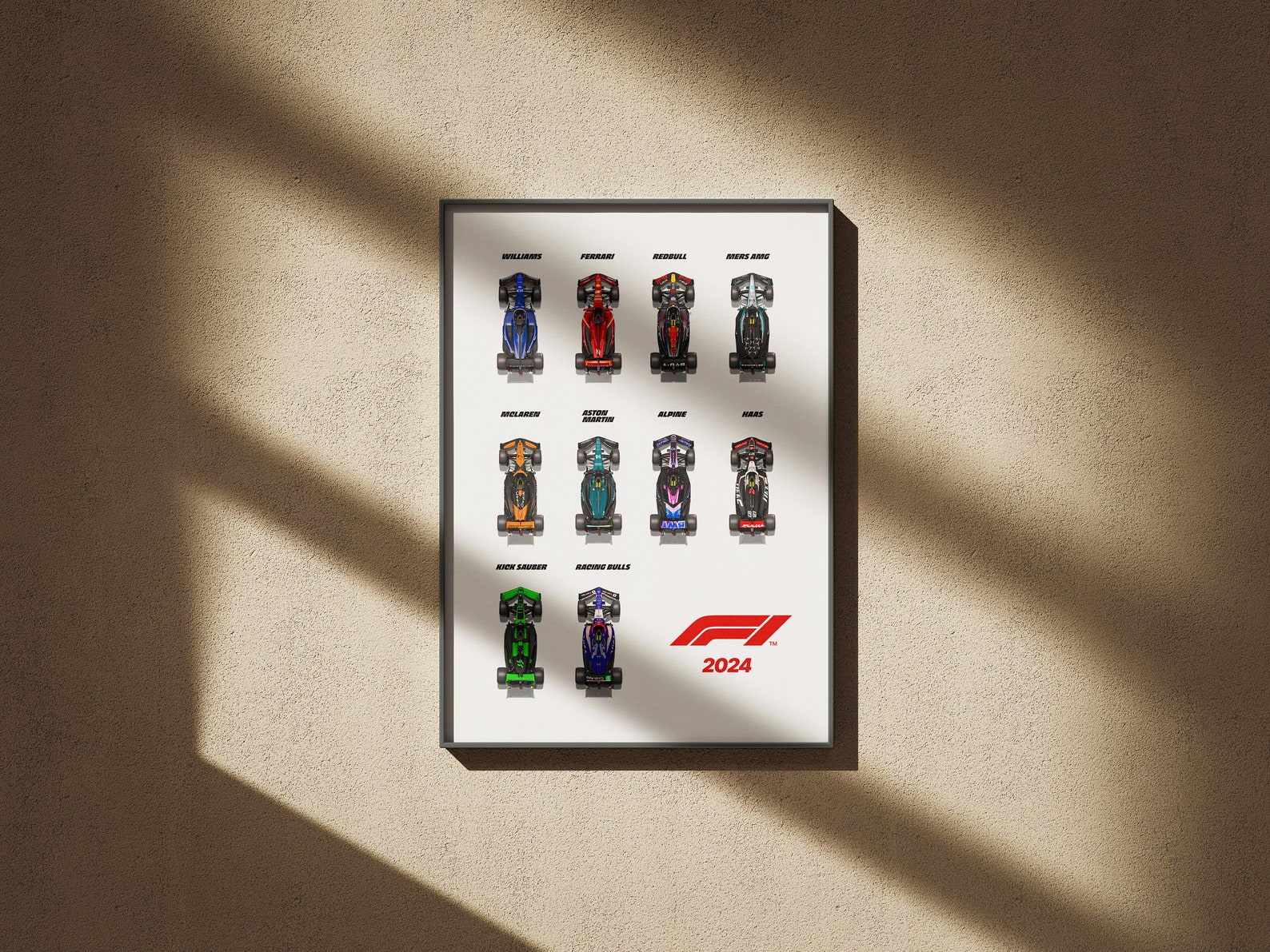 F1 Poster, Ferrari F1 Car Poster, Formula 1 Poster, F1 Cars Print ...