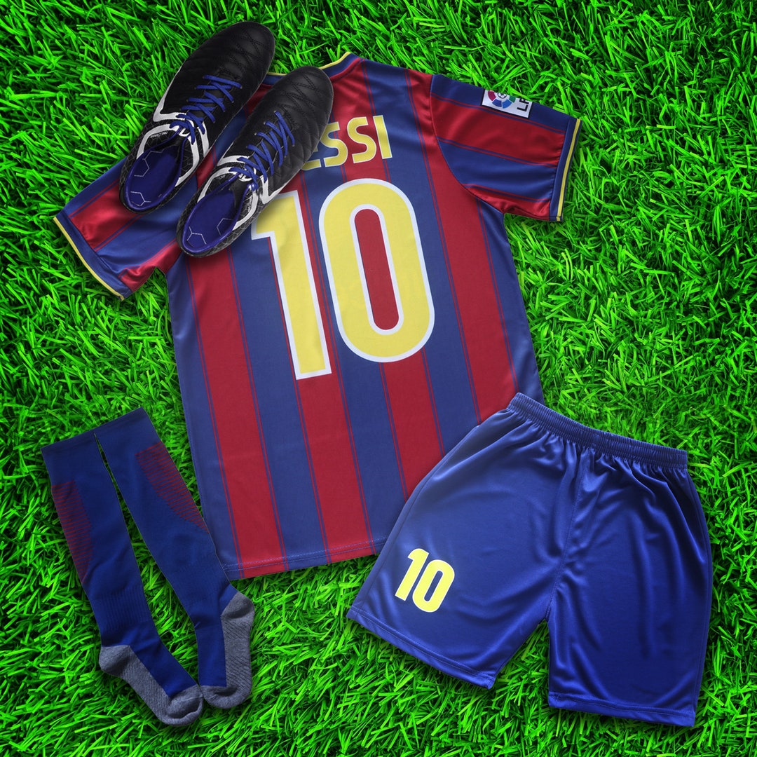 Barcelona Messi Home 2009 Limited Special Edition Kids Soccer Jersey ...