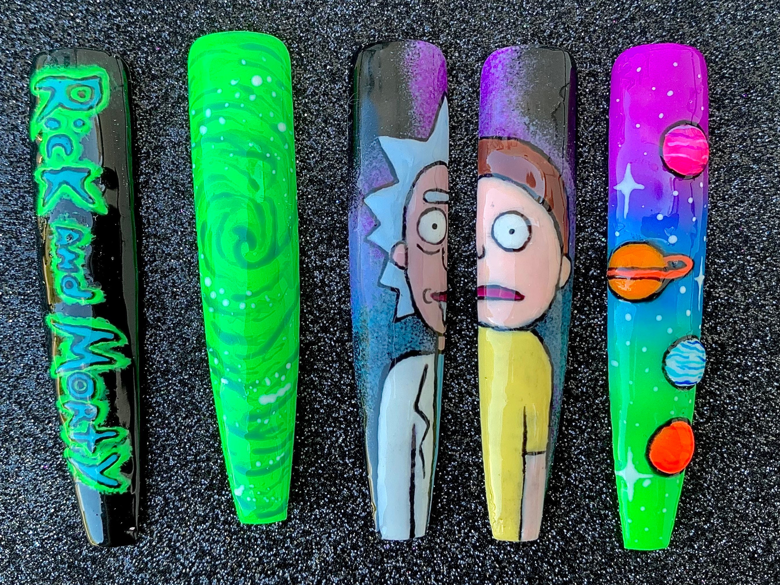 Painted as Rick and Morty Character - Etsy