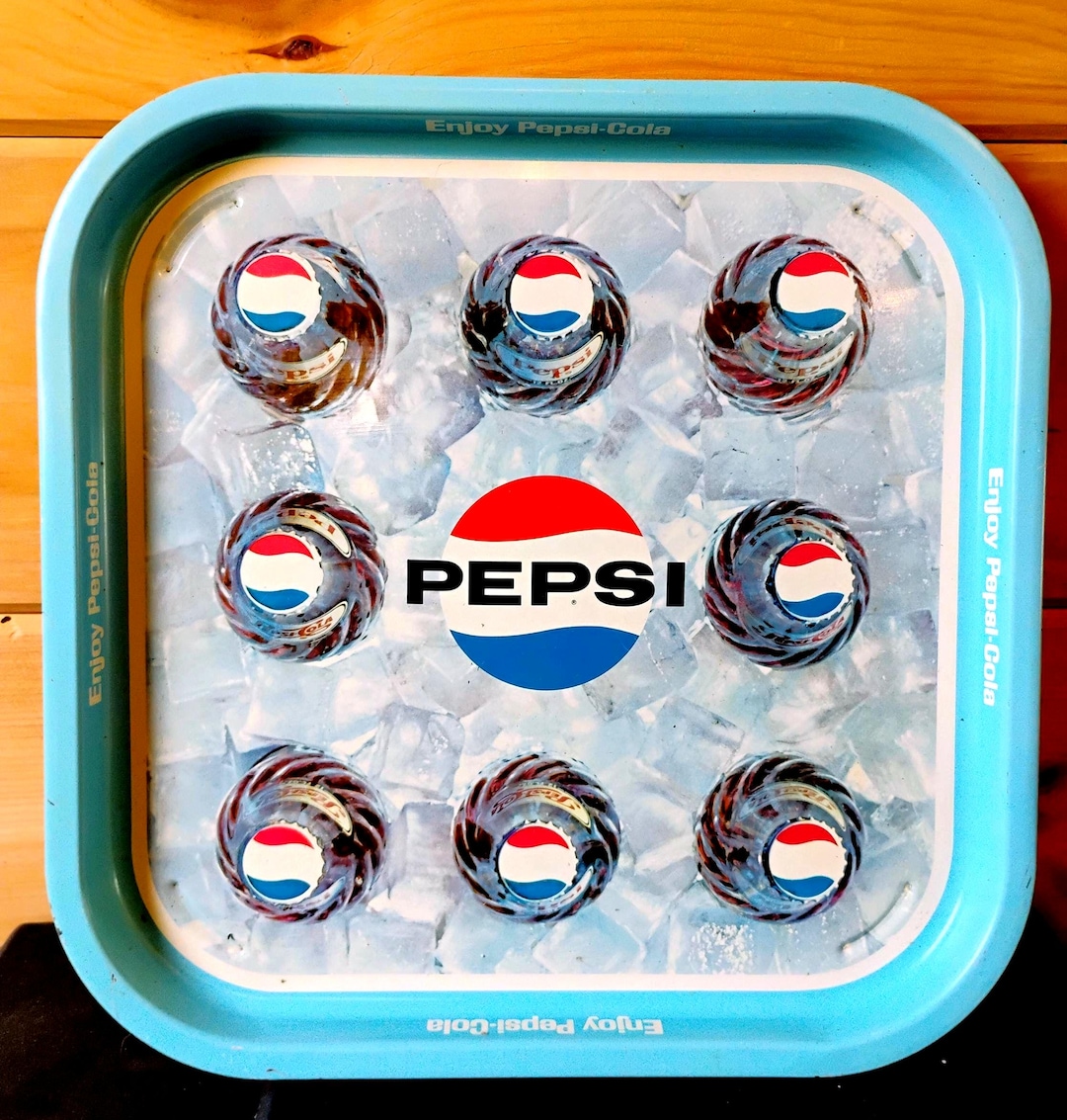 Vintage Pepsi Square Serving Tray Drink Pepsi Cola 1960s Pepsi ...