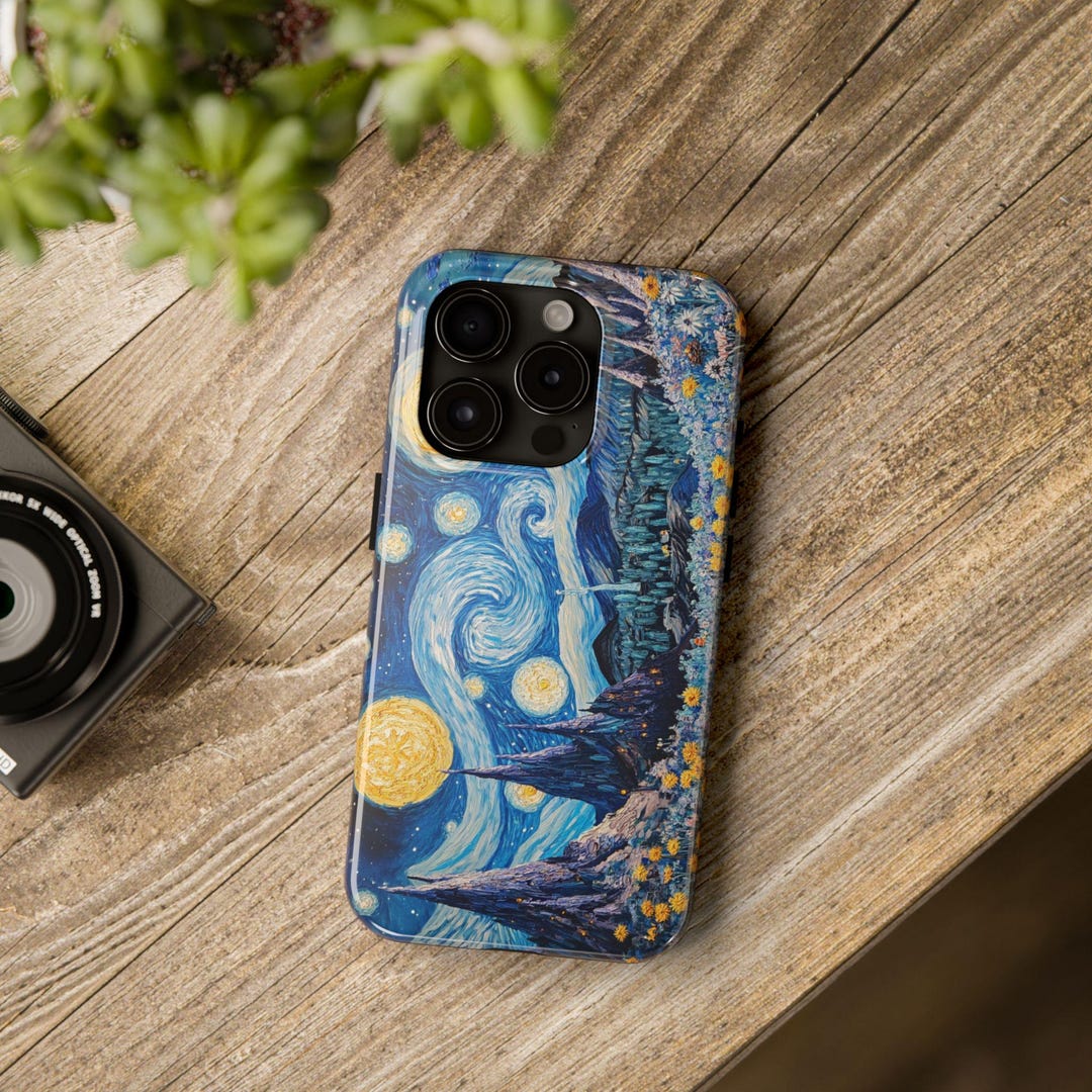 Van Gogh Starry Night Phone Case: Impact-resistant Art Cover - Etsy