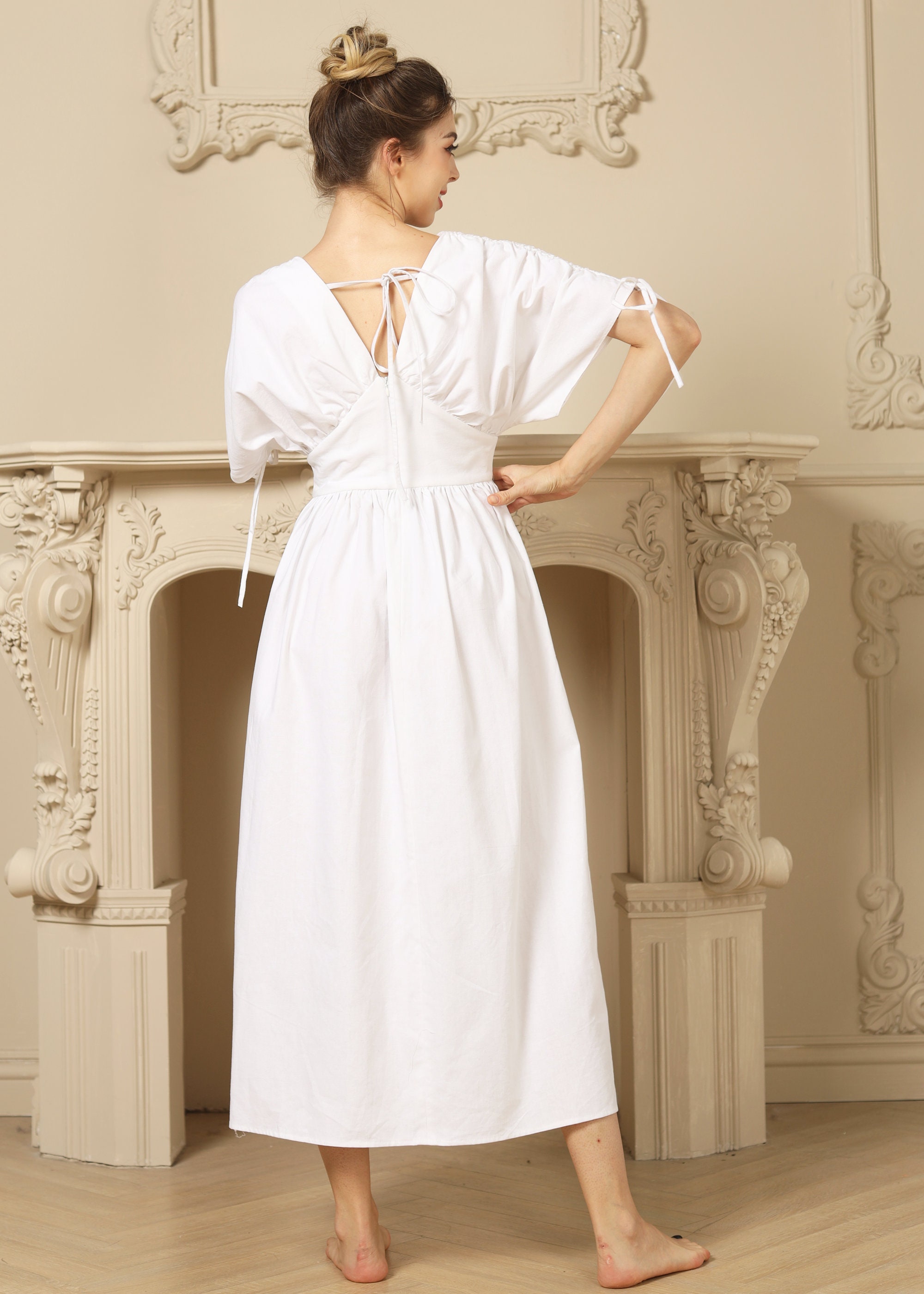 Summer Midi Dress for Women Handmade Clothing for Women - Etsy