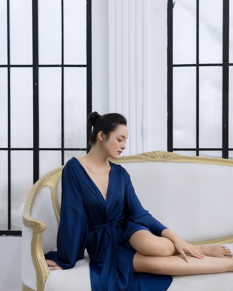 Bridal Long Silk Robe Wedding Robe Floor Length Gown - Etsy