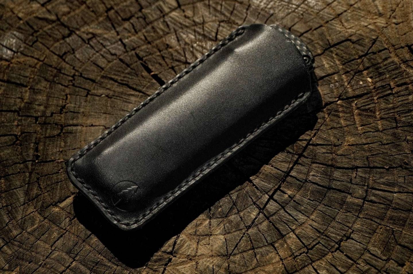 The Gent Handmade EDC Leather Knife Slip Black - Etsy