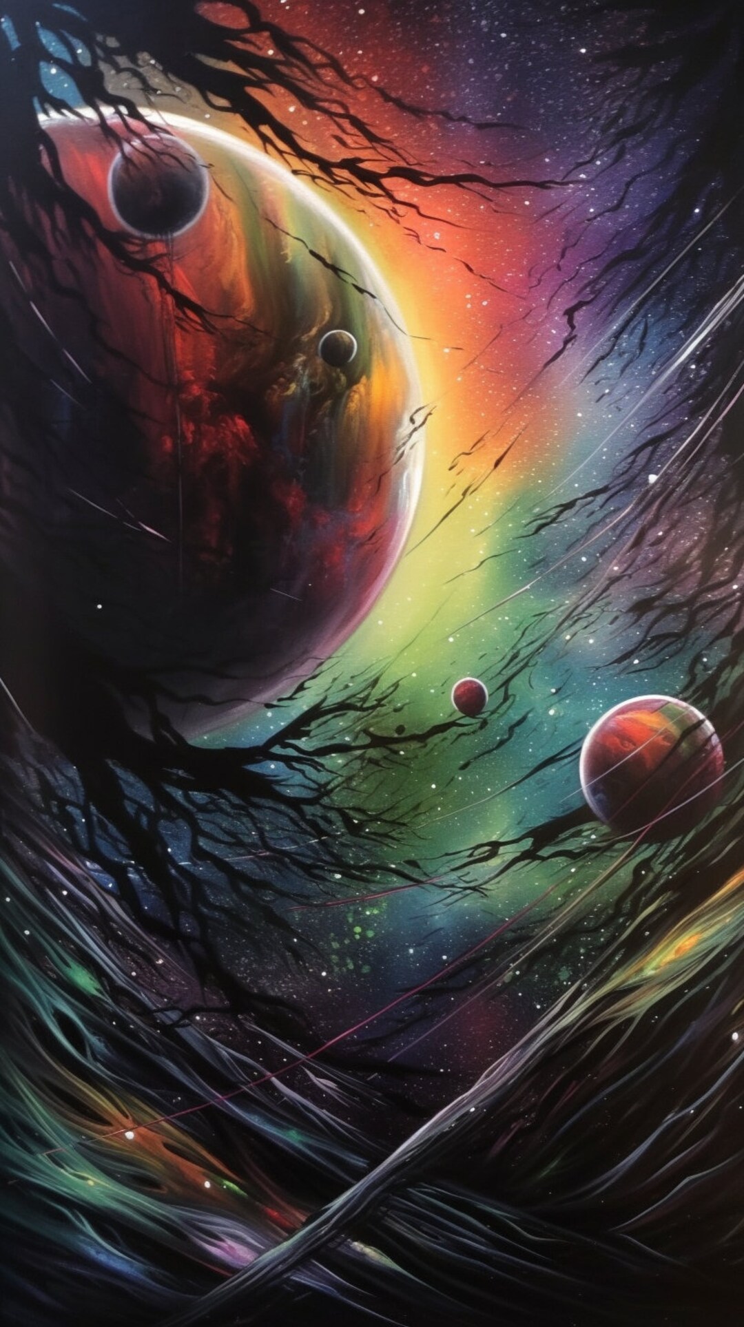 Cosmic Dreamscape Premium Digital Painting - Etsy