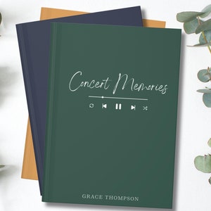 Concert Memories Journal Gift Personalized Music Notebook Custom ...