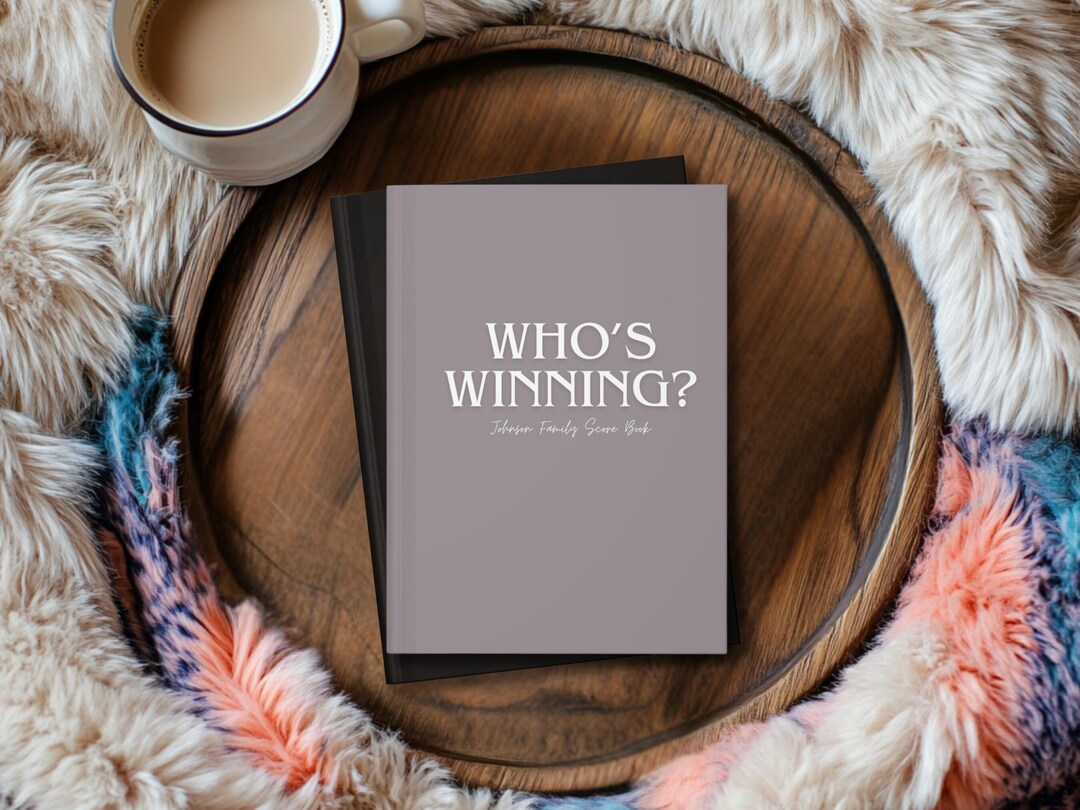 Personalized Game Score Book Custom Family Game Night Scorekeeping ...