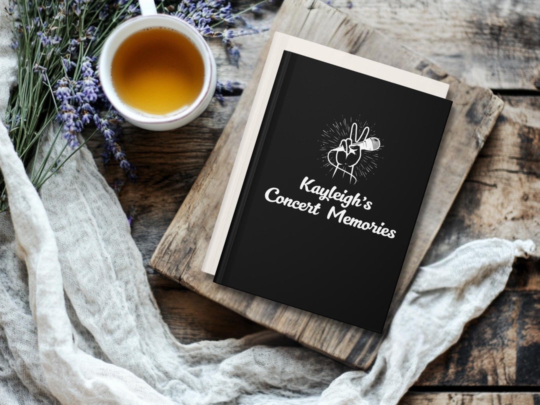 Concert Memories Journal Gift Personalized Music Notebook Custom ...