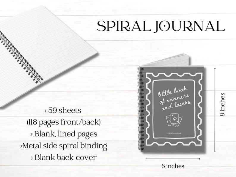 Personalized Game Score Book Custom Family Game Night Scorekeeping ...