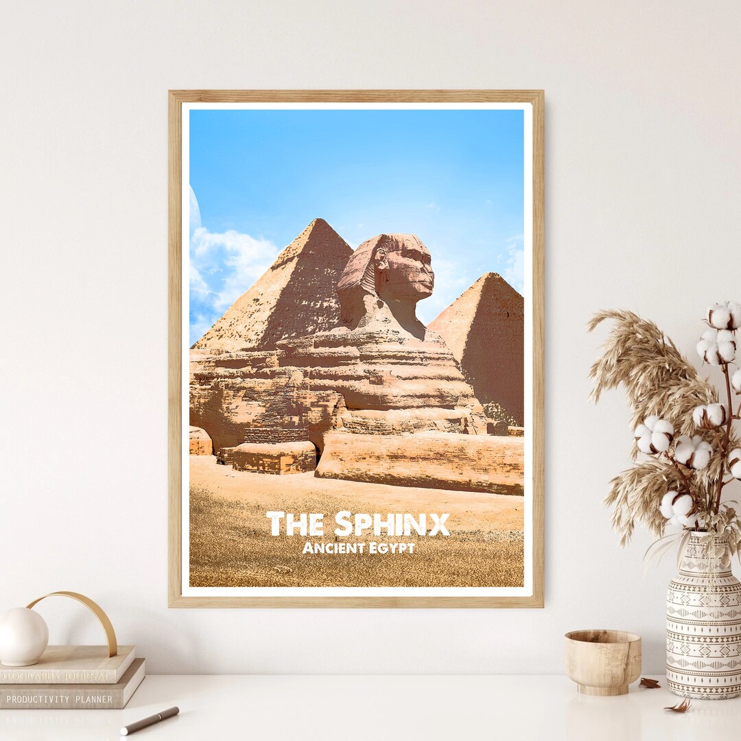 The Sphinx, Ancient Egypt, Wall Print, Unframed A3/A4/A5, Poster, Art ...