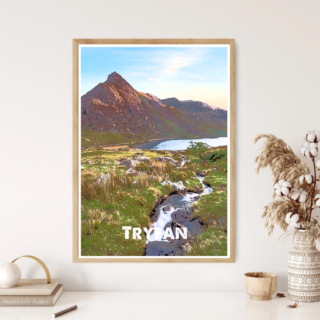 Tryfan, Wall Print, Unframed A3/A4/A5, Poster, Art, Kitchen/bedroom ...