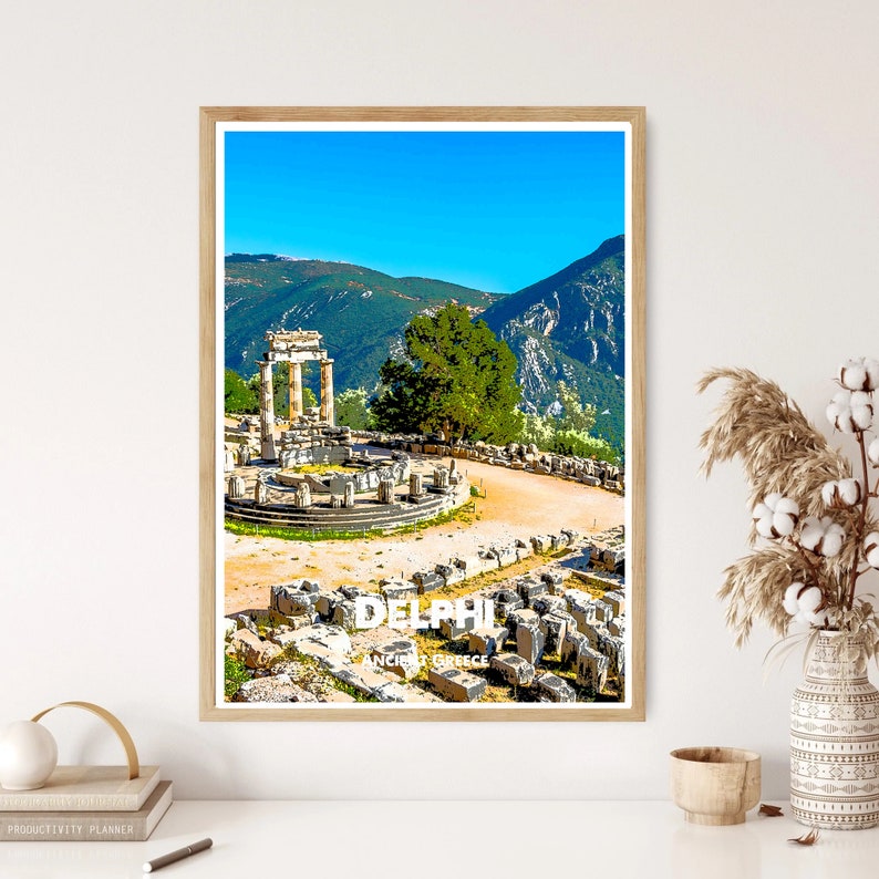 Delphi, Ancient Greece, Wall Print, Unframed A3/A4/A5, Poster, Art ...
