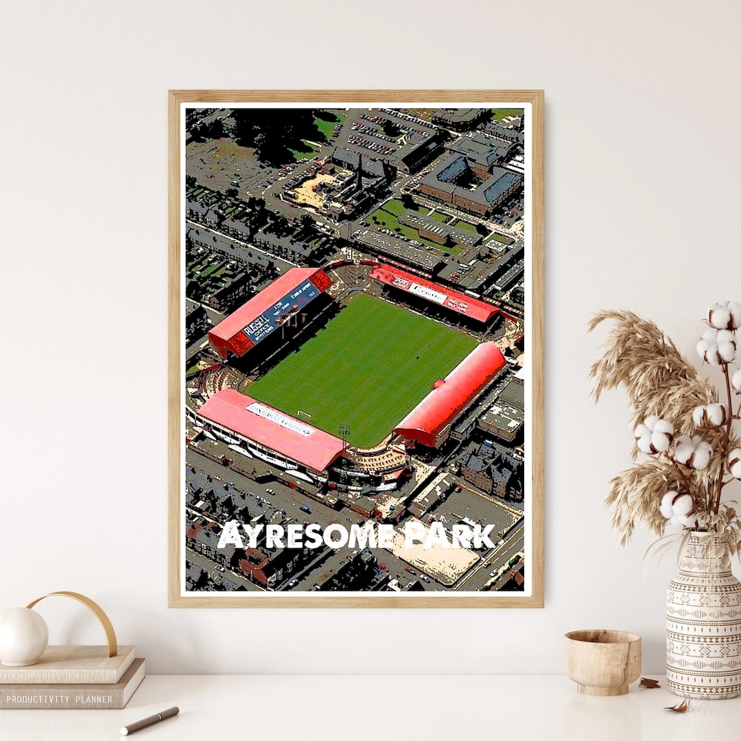 Ayresome Park, Football, Wall Print, Unframed A3/A4/A5, Poster, Art ...