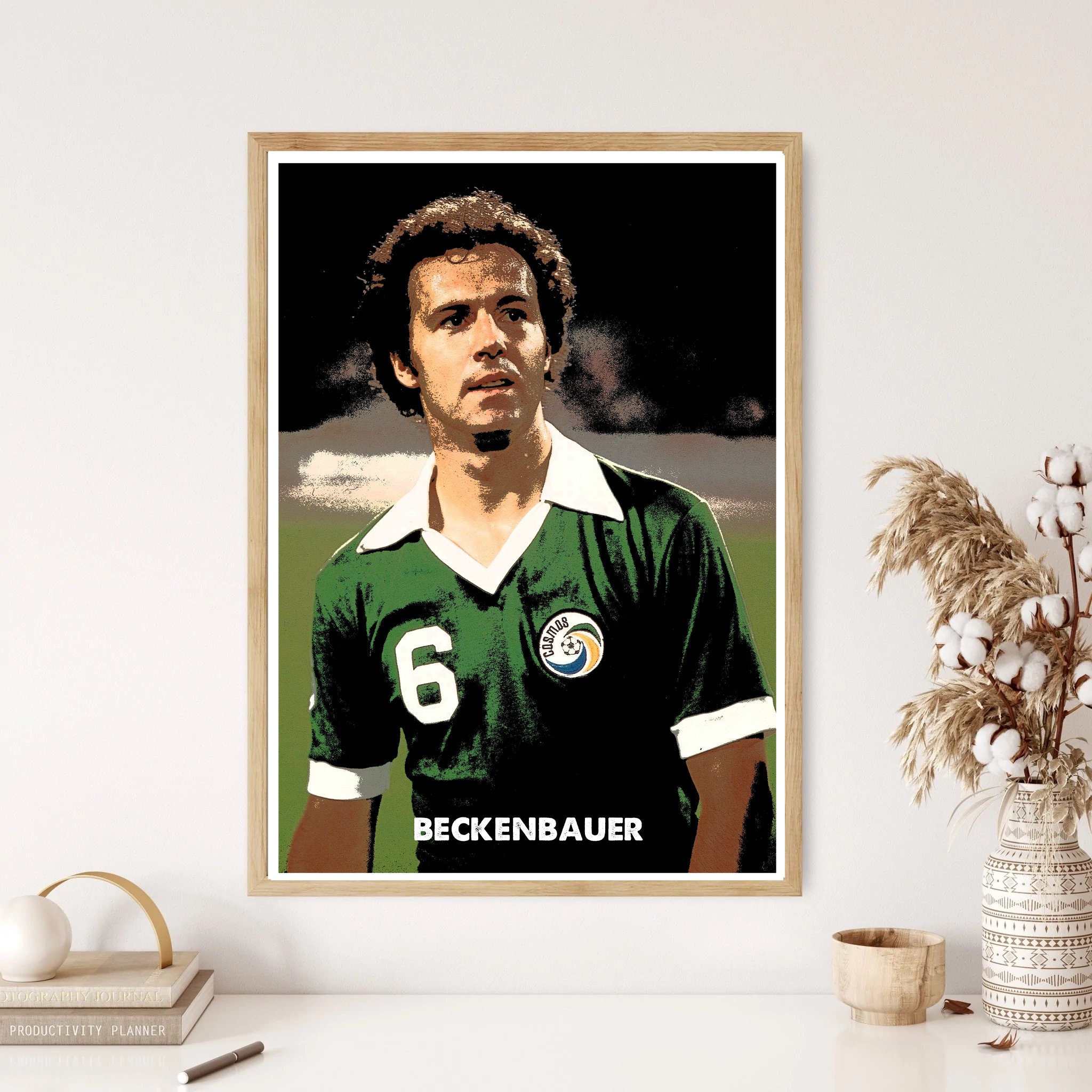 Beckenbauer, Wall Print, Poster, Unframed A3/A4/A5, Print, Art ...