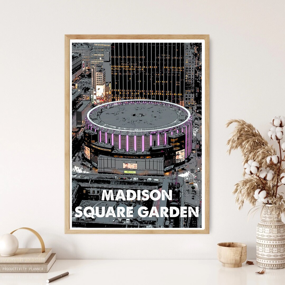 Madison Square Garden, Wall Print, New York, NYC, Unframed A3/A4/A5 ...