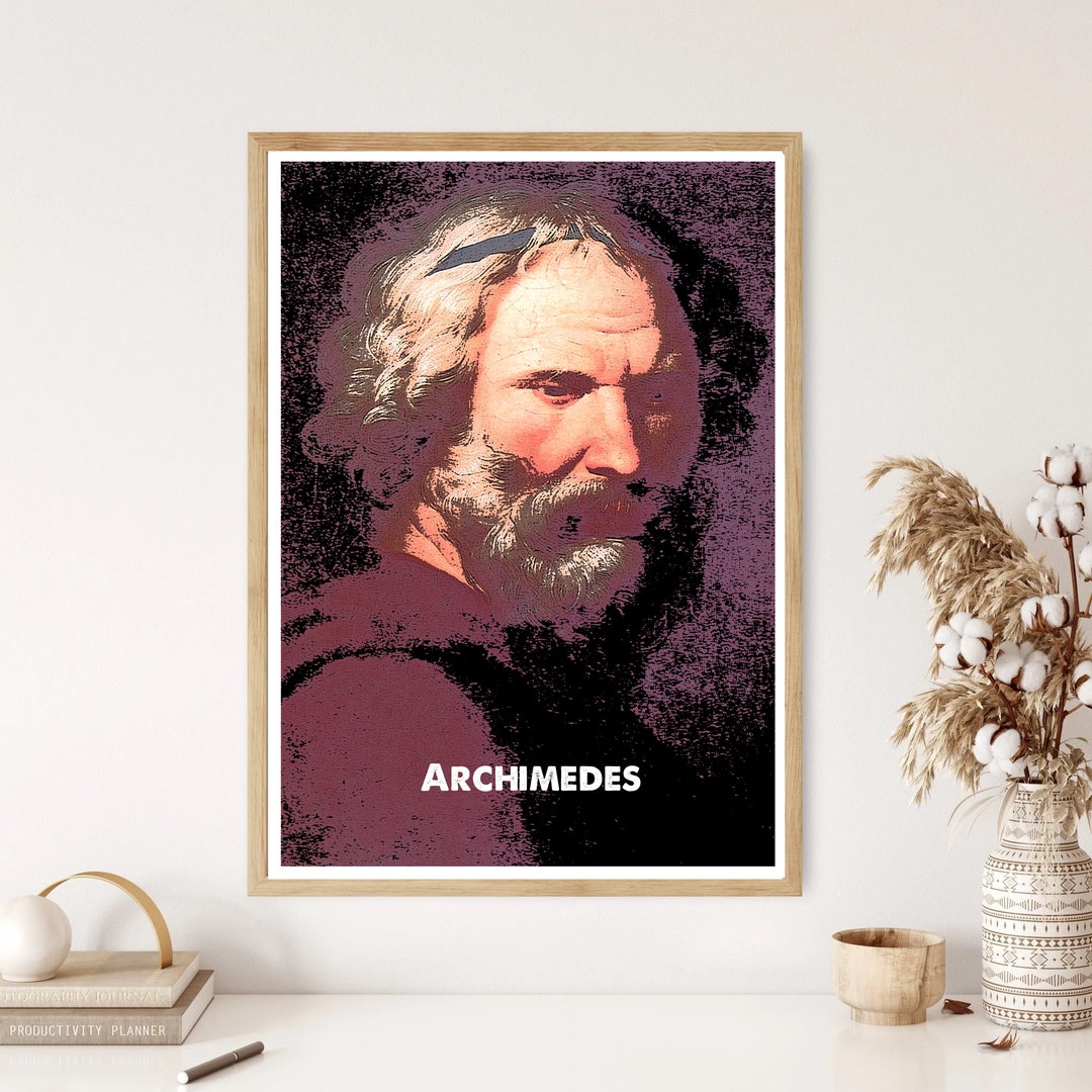 Archimedes, Wall Print, Ancient Greece, Unframed A3/A4/A5, Poster, Art ...