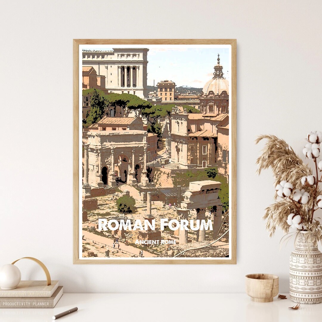 Roman Forum, Ancient Rome, Wall Print, Unframed A3/A4/A5, Poster, Art ...