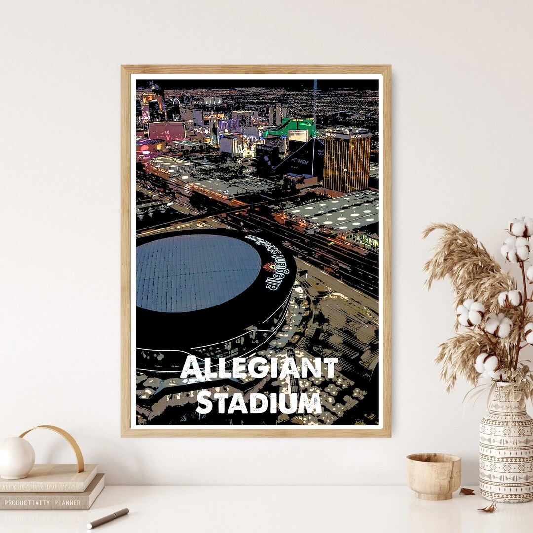 Allegiant Stadium, Wall Print, Unframed A3/A4/A5, Poster, Art, Wall Art ...