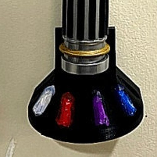 Lightsaber Wall Mount Holder Savi's Workshop Holds 6 Kyber - Etsy