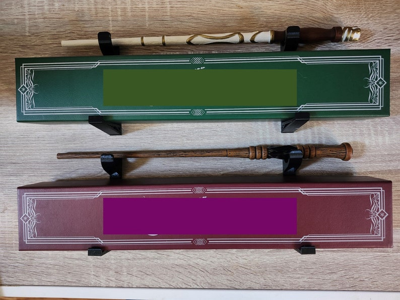 Wall Mount Floating Shelf Hooks Compatible With Harry Potter Wand Wands ...