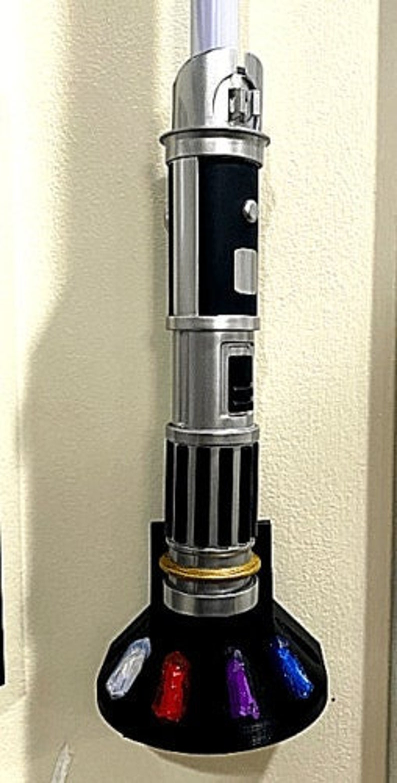 Lightsaber Wall Mount Holder Savi's Workshop Holds 6 Kyber - Etsy