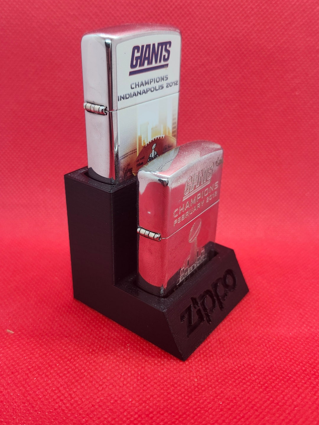 Zippo Lighter Holds 2-8 Display Stand Sturdy Base Holder Desktop or ...
