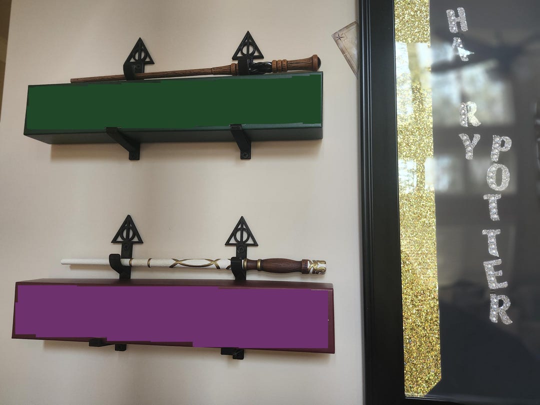 Wizard Hooks for Wands & Robes Display, Harry Potter Inspired Wall ...