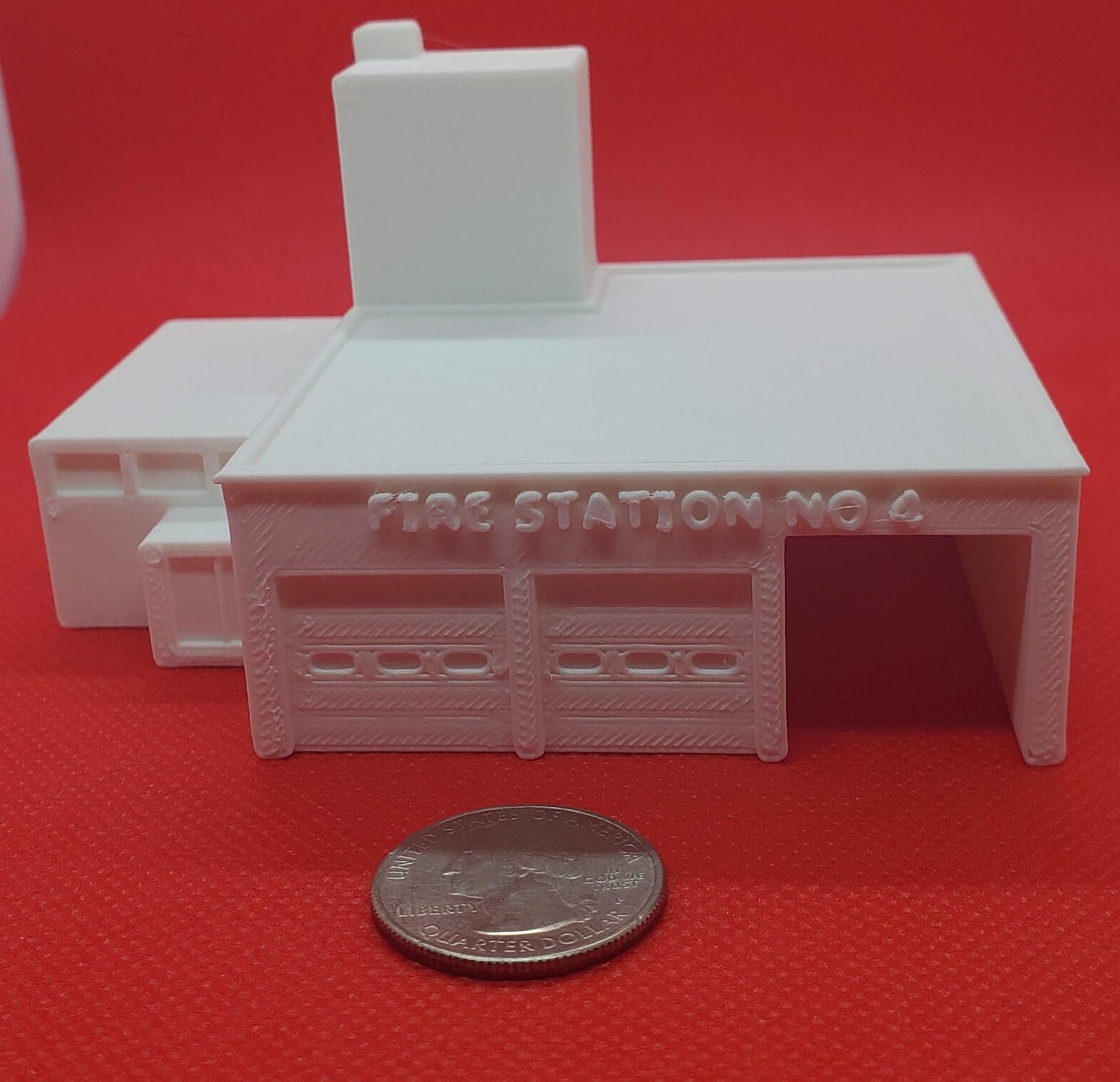 N Scale One Story Main Street Fire Station White Unpainted - Etsy