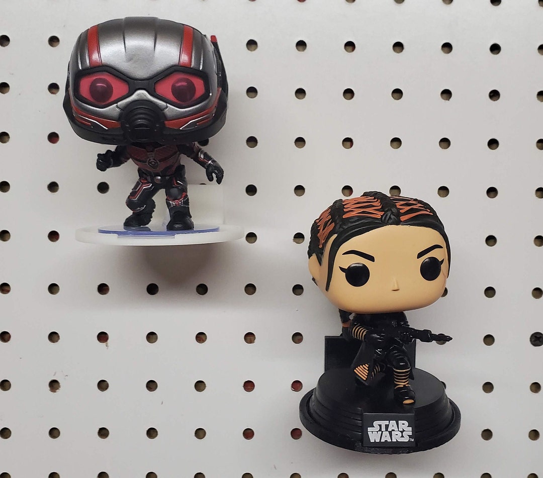 Funko Pop Compatible Peg Board Wall Stand/mount/shelf Holder Display - Etsy