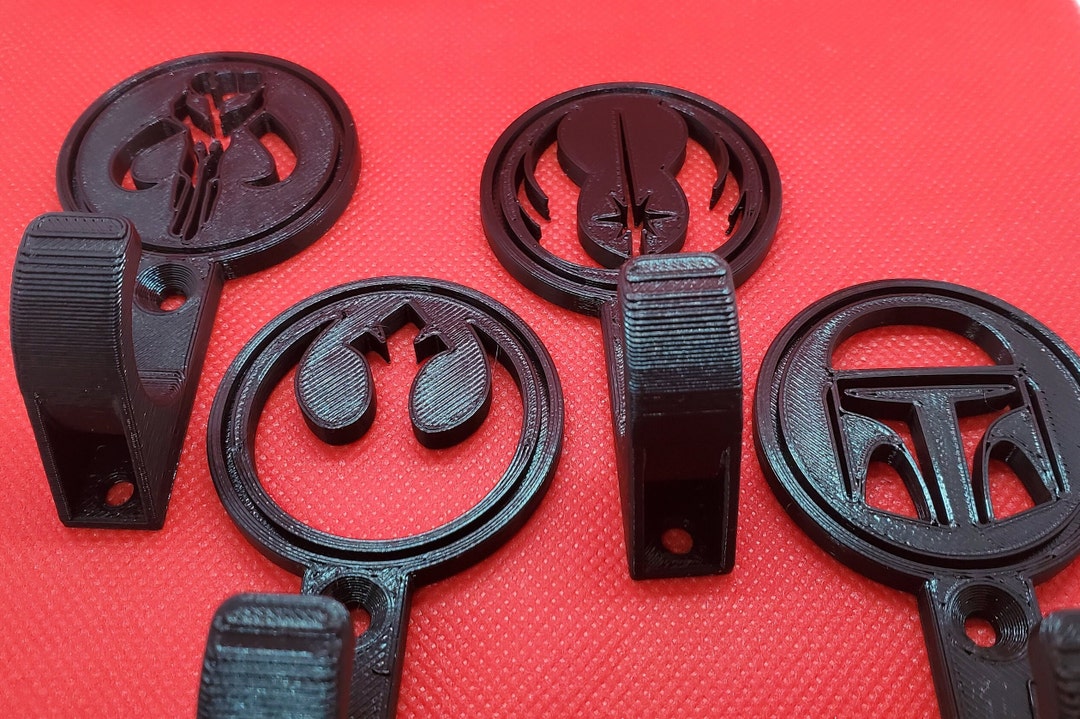 4 Pack Decorative Hooks That Are Star Wars Inspired Designed to Hold ...