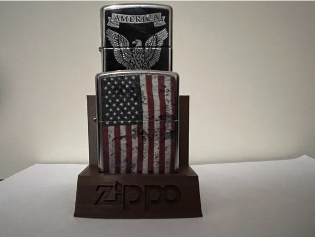 Zippo Lighter Holds 2 Display Stand Sturdy Base Holder Desktop - Etsy