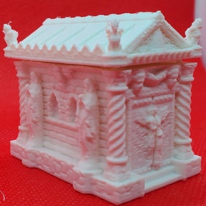 HO and N Scale Graveyard Crypt Tomb Mausoleum Grave White-unpainted ...