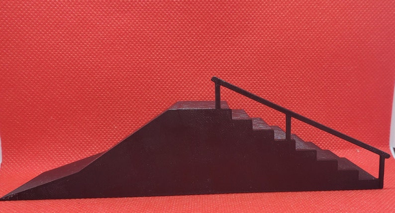 Tech Deck Fingerboard Skate Park Ramp With Stairs and Rail - Etsy