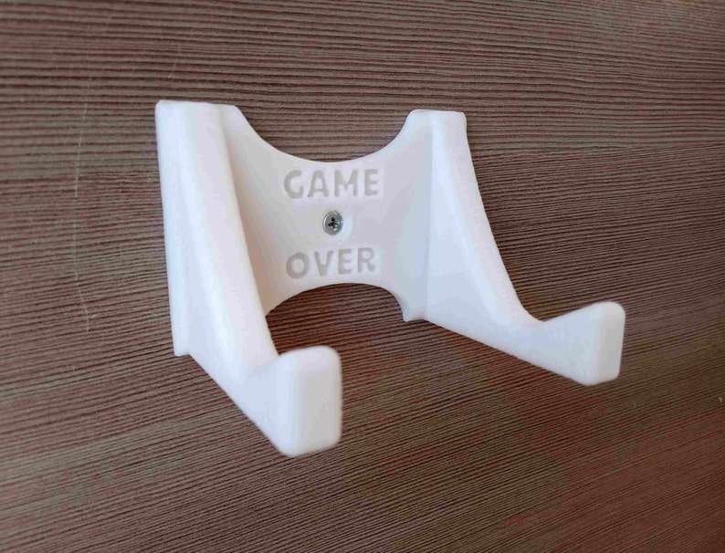 Universal Gaming Controller Wall Mount 3D Printed Holder Stand Shelf ...