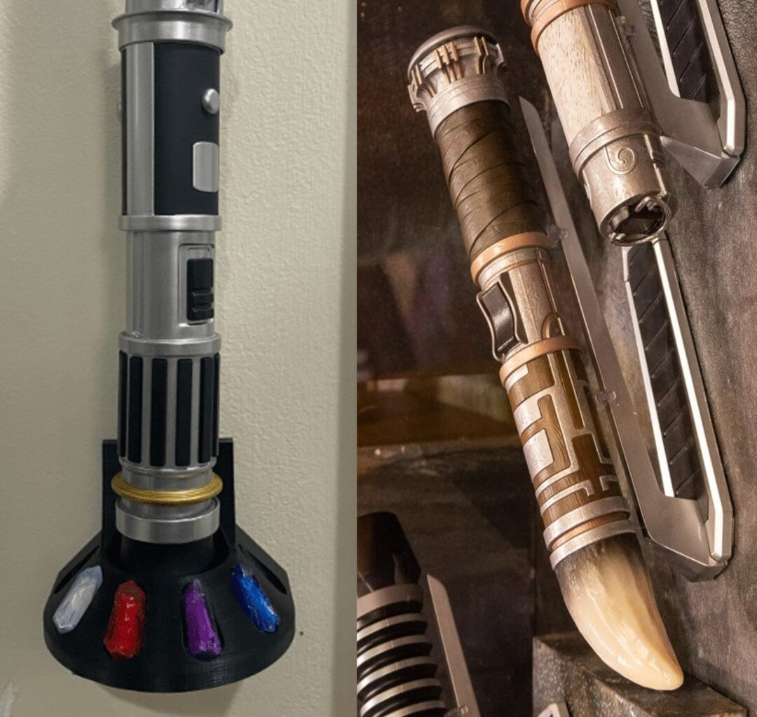 Rancor Tooth Lightsaber Wall Mount Holder Savi's Workshop Holds 6 Kyber ...