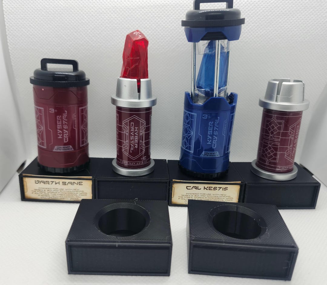 6 Pack Kyber Crystal Display Stand Holder Star Wars: Galaxy's Edge Savi ...