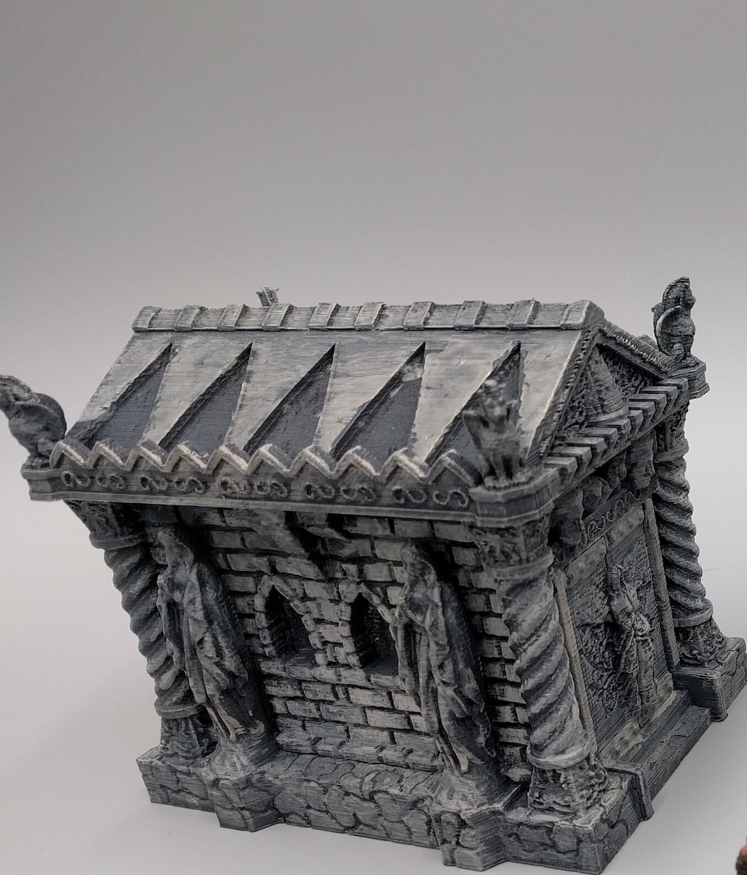 HO and N Scale Graveyard Crypt Tomb Mausoleum Grave White-unpainted ...