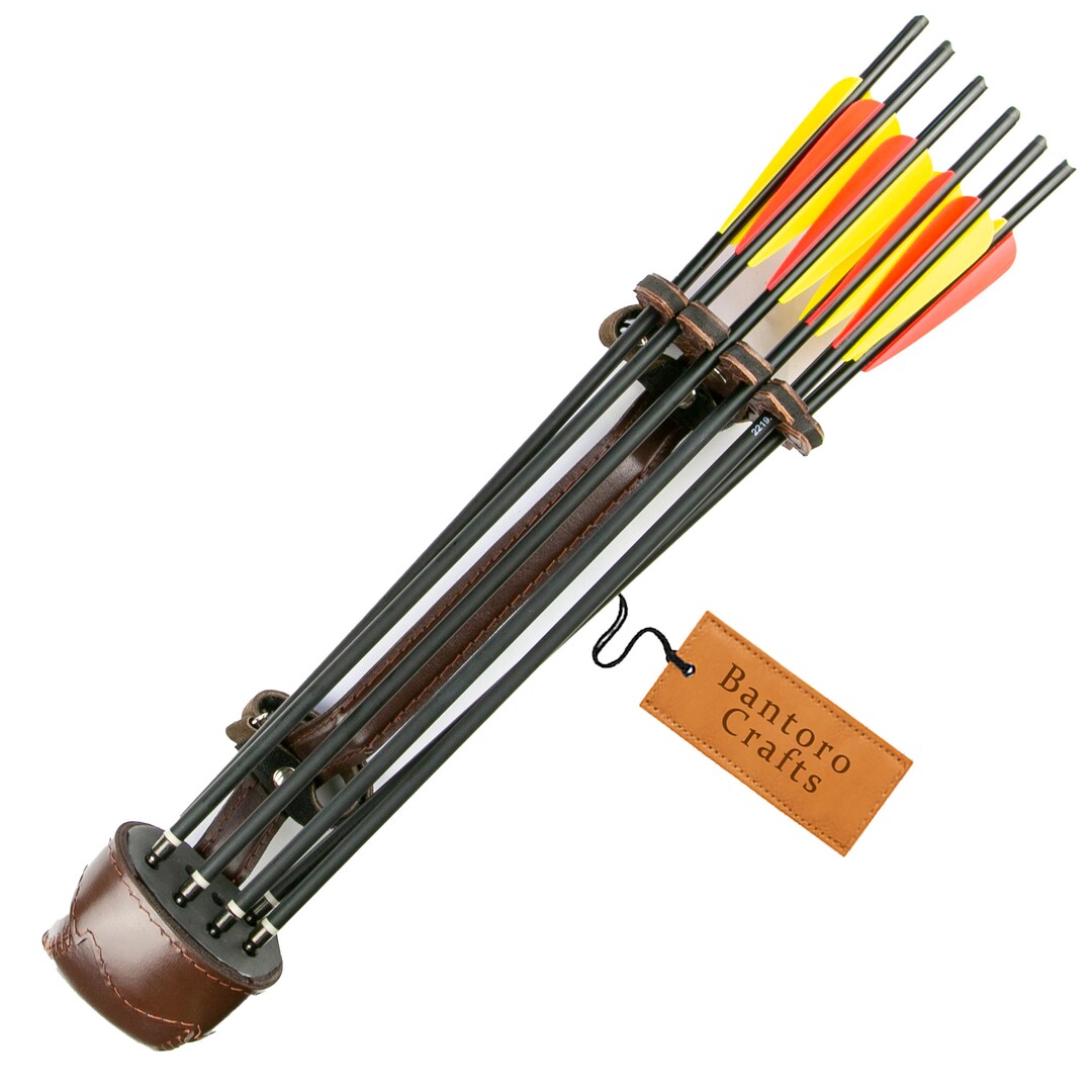 Leather Archery Quiver Buckle Type Bows Arrows Holder Box - Etsy
