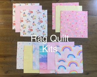 Complete Rag Quilt Kit, Quilt Kit, Quilt Kit for Beginner, Precut ...